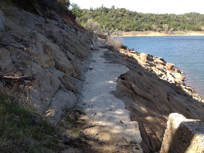 Mining Bars, Viaduct along American River Folsom Lake