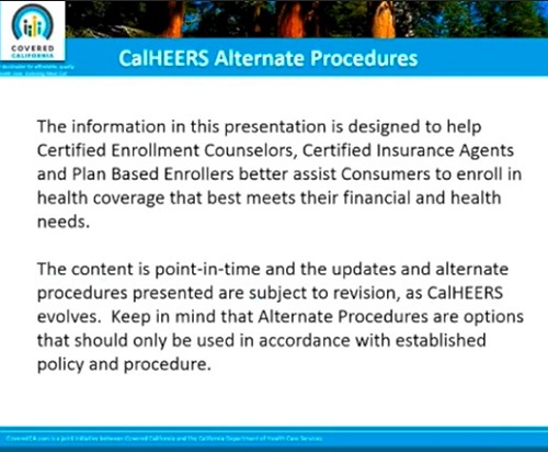 Tips and Tricks to make Covered California website work