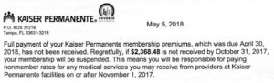 Kaiser Cancels Coverage Of Covered California Member For Past Due ...