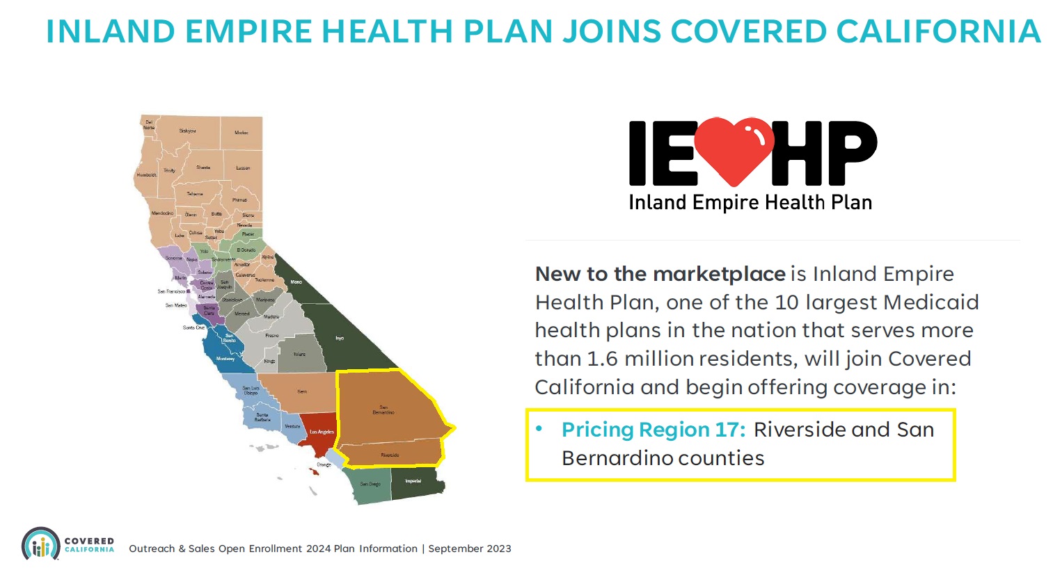 Inland Empire Health Plan for Covered California