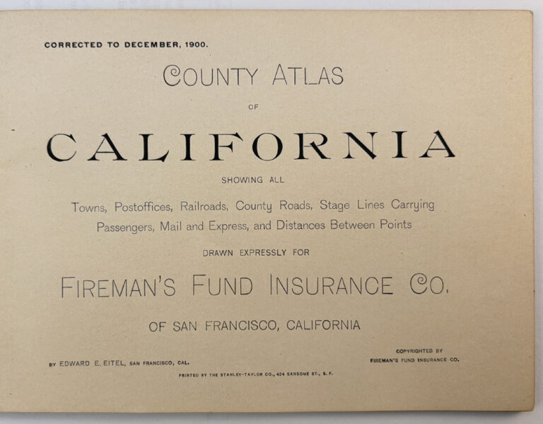 1900 California County Maps