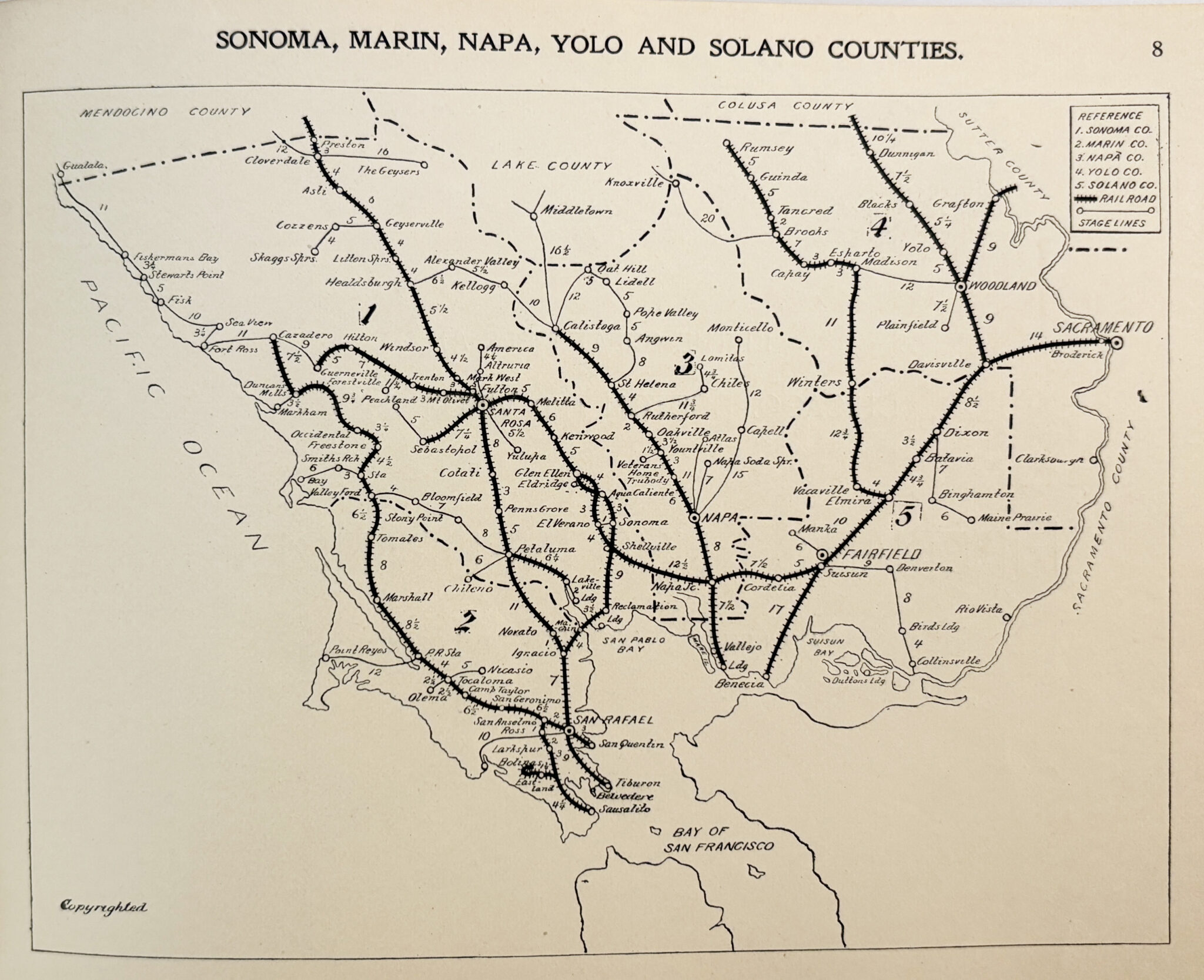 1900 California County Maps